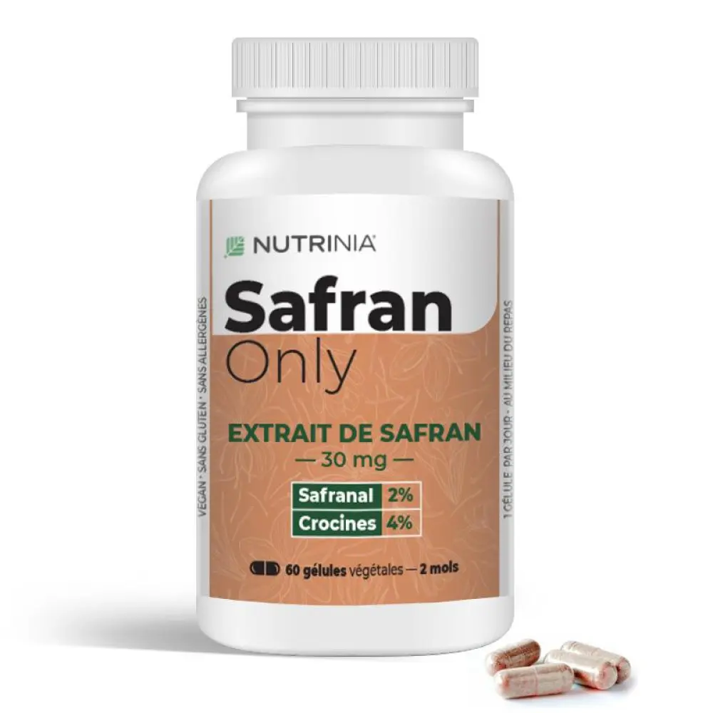 Safran Only - Extrait de Safran 30 mg - Equilibre émotionnel